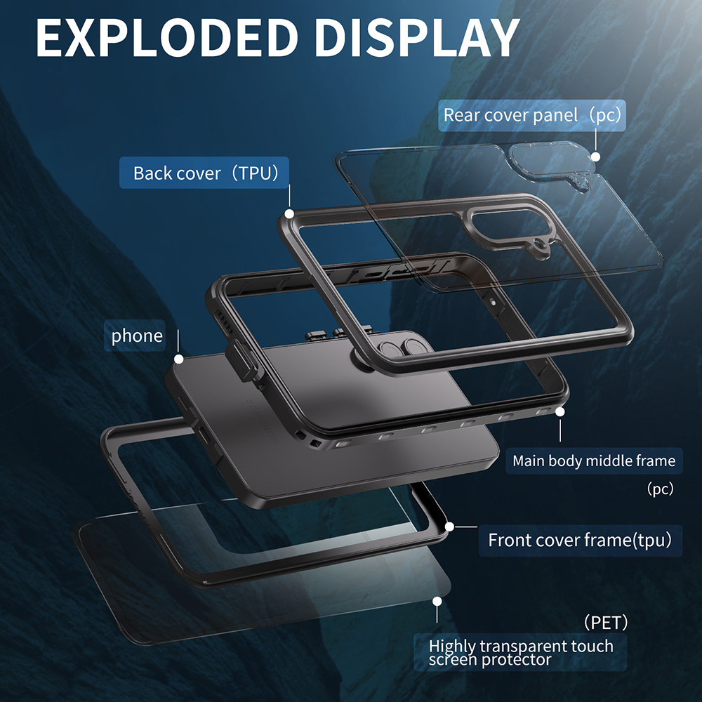 Waterproof Case for Samsung Galaxy A55 A56 A35 A36 A26 A25 A54 A15 A14 ...