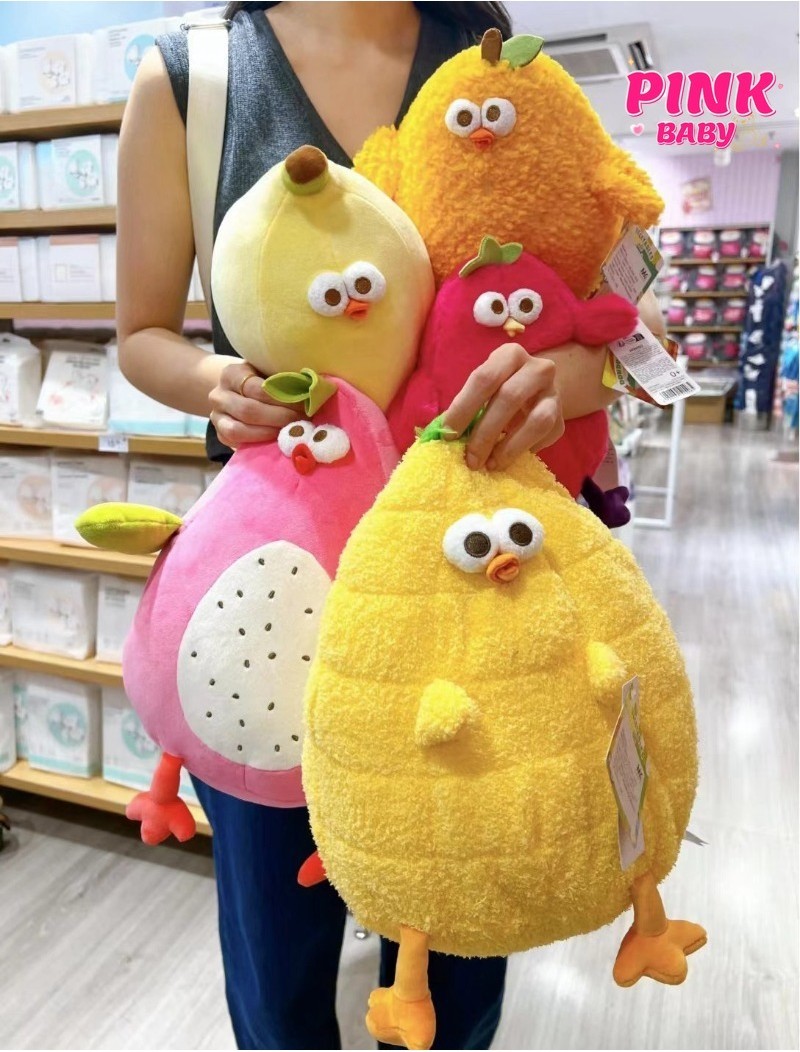 MINISO Cute Banana Chicken Leg Plush Doll Watermelon Chicken Orange ...