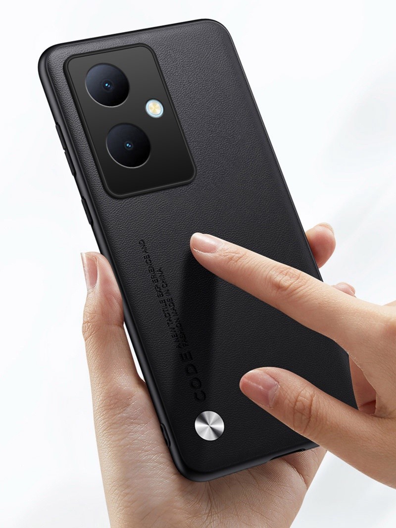 For Vivo Y78 Y77 Y75 Y72 Y52 Y55+ 5G Fashion Leather Texture Back Cover ...