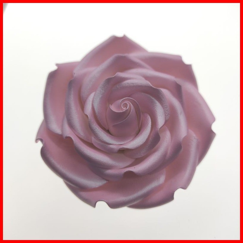 Shimmer Collection Pink Rebecca Rose 3inch edible cake topper Gumpaste ...