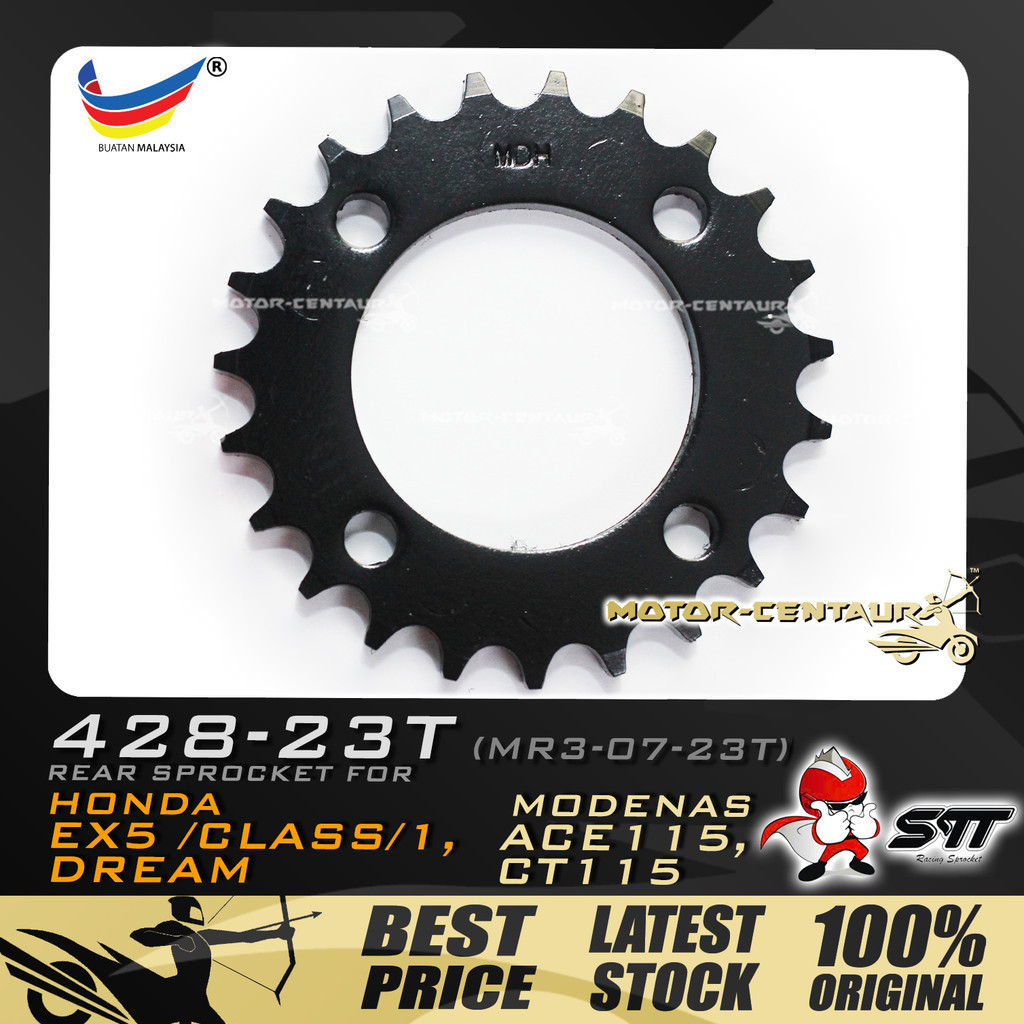 GEGANCU DEPAN & BELAKANG SSS/STT FRONT/REAR SPROCKET 428 EX5/DREAM ...