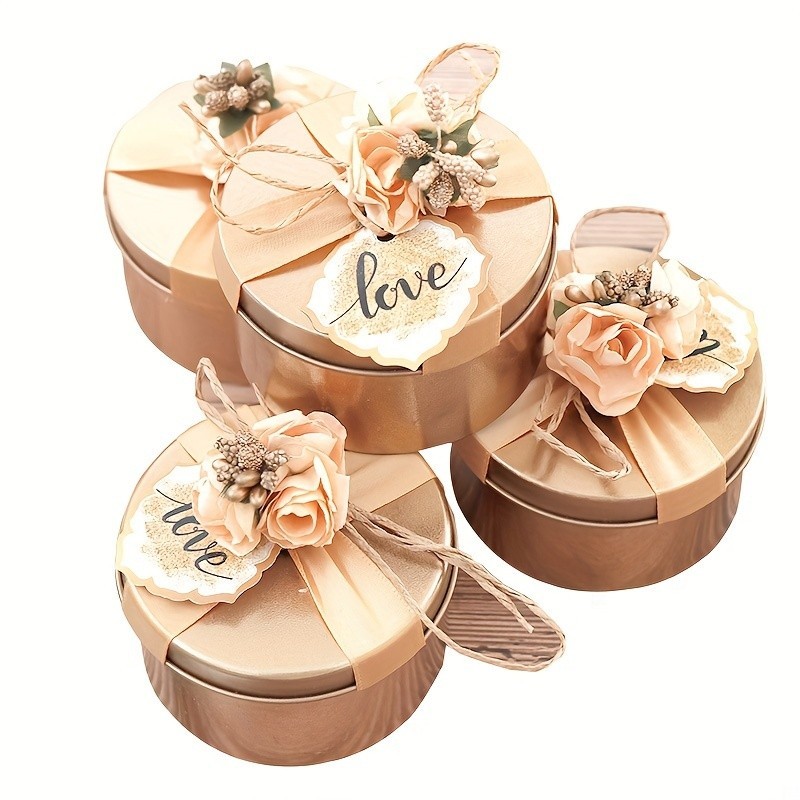 Wedding Candy Gift Box Party Supplies Flower Design Wedding Candy ...