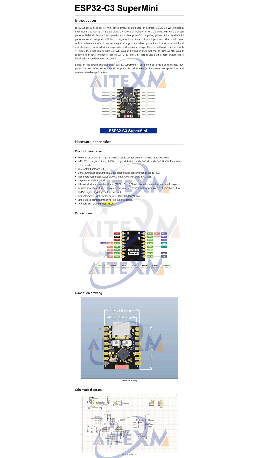 Esp32 C3 Esp32 S3 Esp32 H2 Esp32 C6 Development Board Esp32 C3 5969