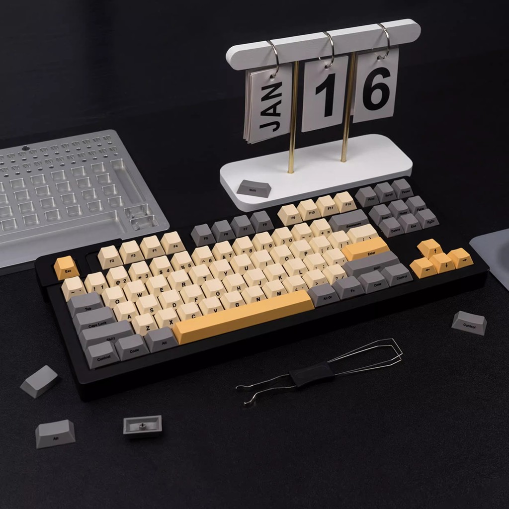 Minimalist keycaps Side Print 107 Keys PBT Cherry Profile custom ...