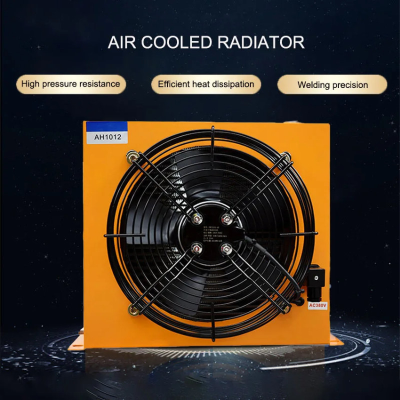 AH1012T Hydraulic Air Cooler Air Cooled Oil Radiator 24V/12V/220V/380V Truck-Mounted Crane ...