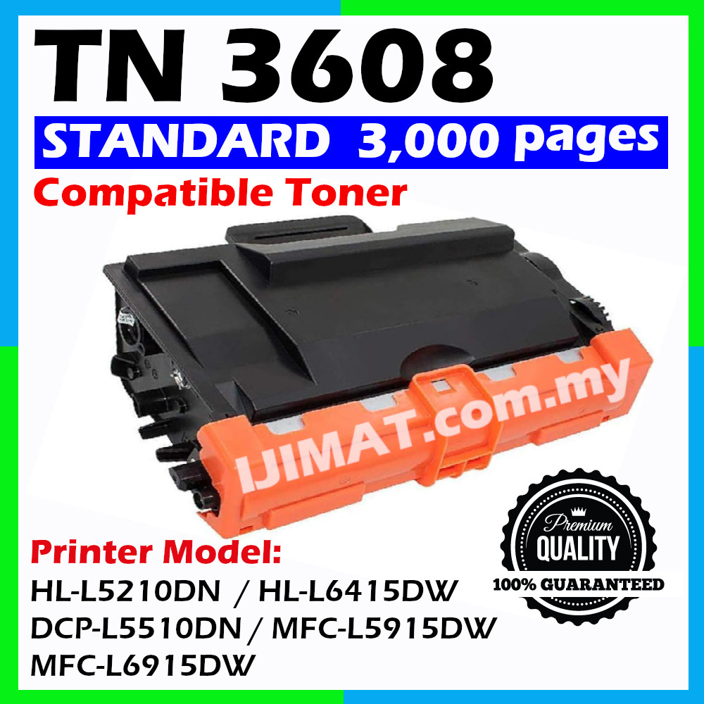 Compatible Toner For Brother TN3608XL TN3608XXL TN3608 TN-3608 HL ...