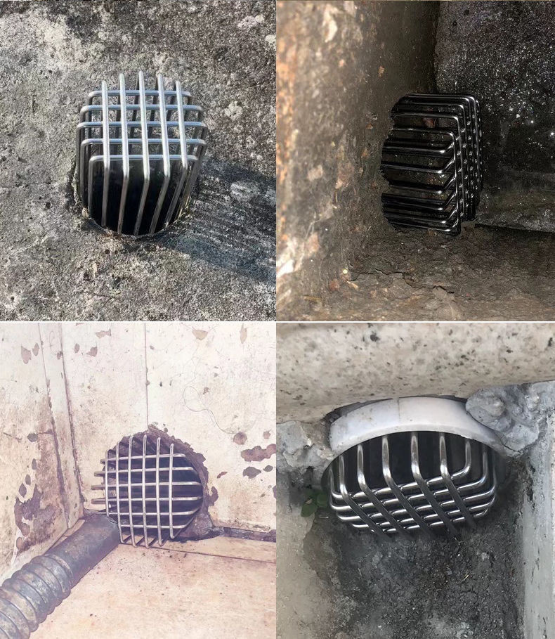 Stainless Steel Sewer Pipe Filter Floor Drain Mesh Cover Anti-Rat/Bird ...