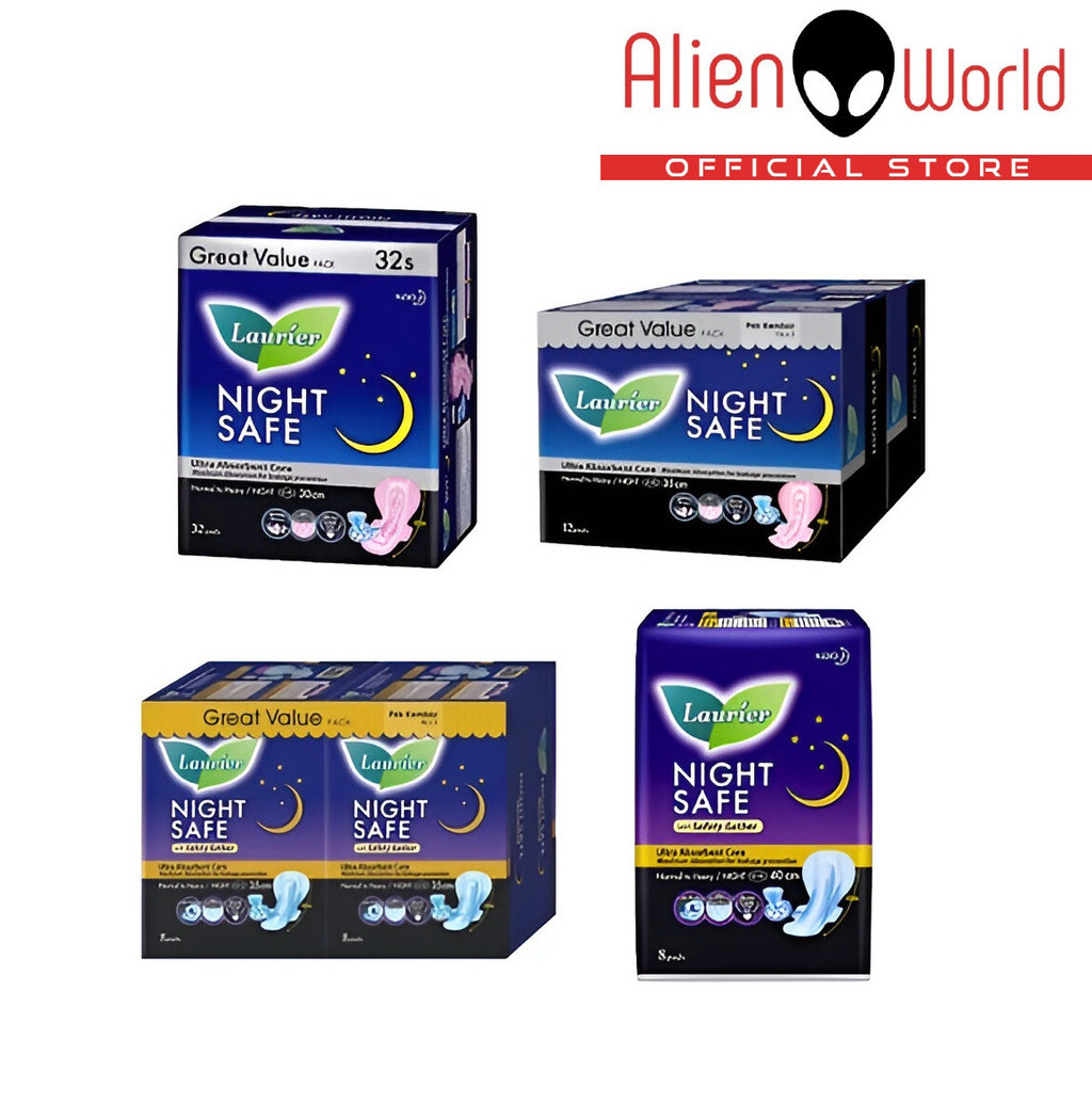 Laurier Nightsafe Wing with Gather | Laurier Night Safe Gather Sanitary ...