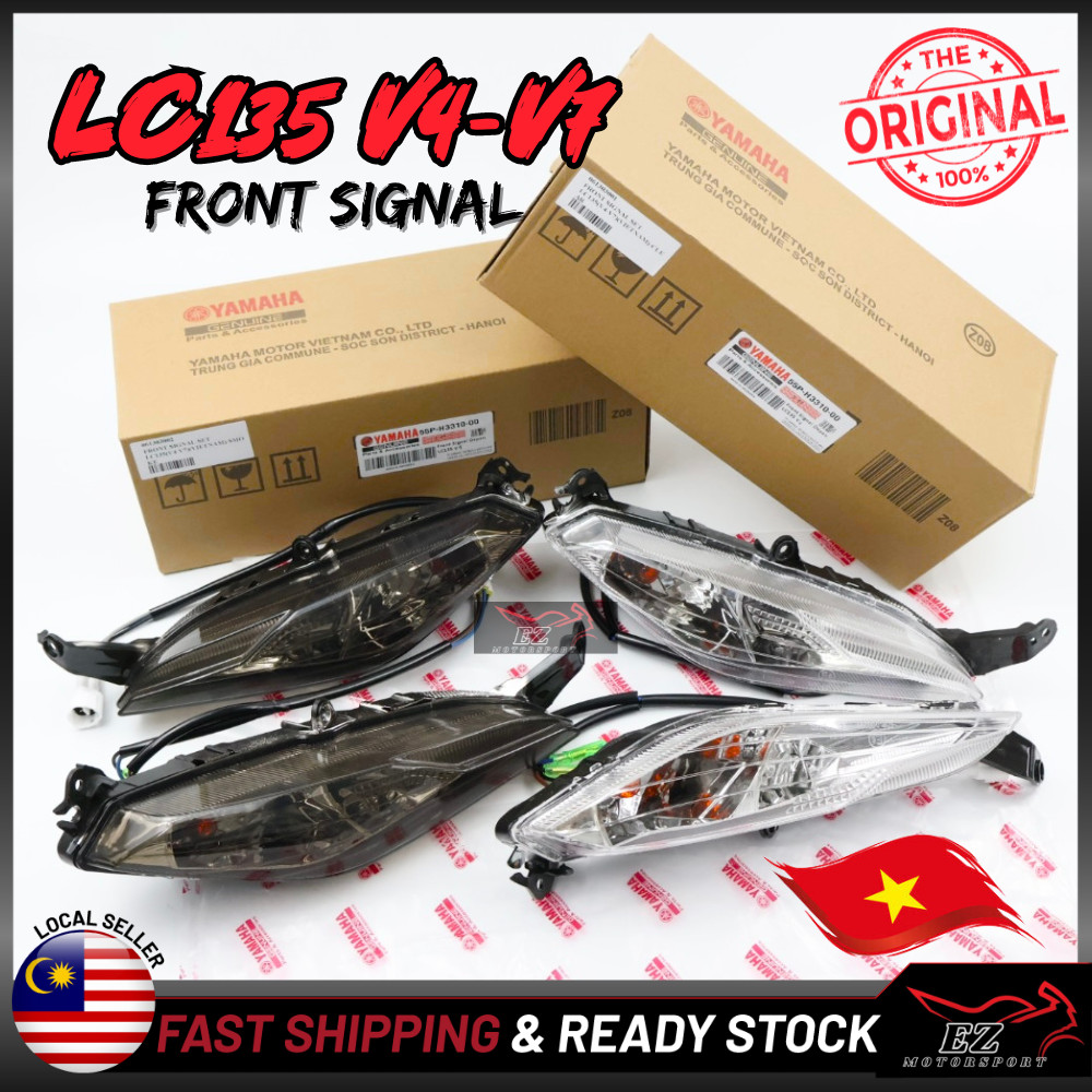 ORIGINAL VIETNAM YAMAHA LC135 LC 135 V4 V5 V6 V7 Front Signal Set Signal Depan Led Clear / Smoke ...