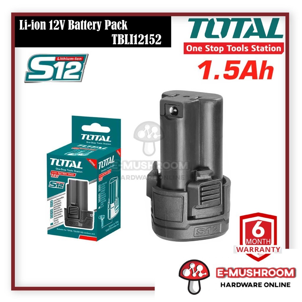 Total TBLI12152 Li-ion 12V Battery Pack | Shopee Malaysia