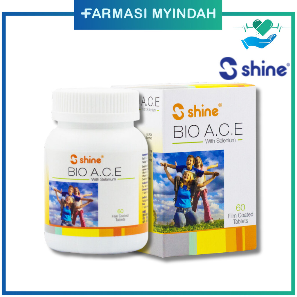 Shine Bio A.C.E. with Selenium Film Coated Tablet 60's | Shopee Malaysia