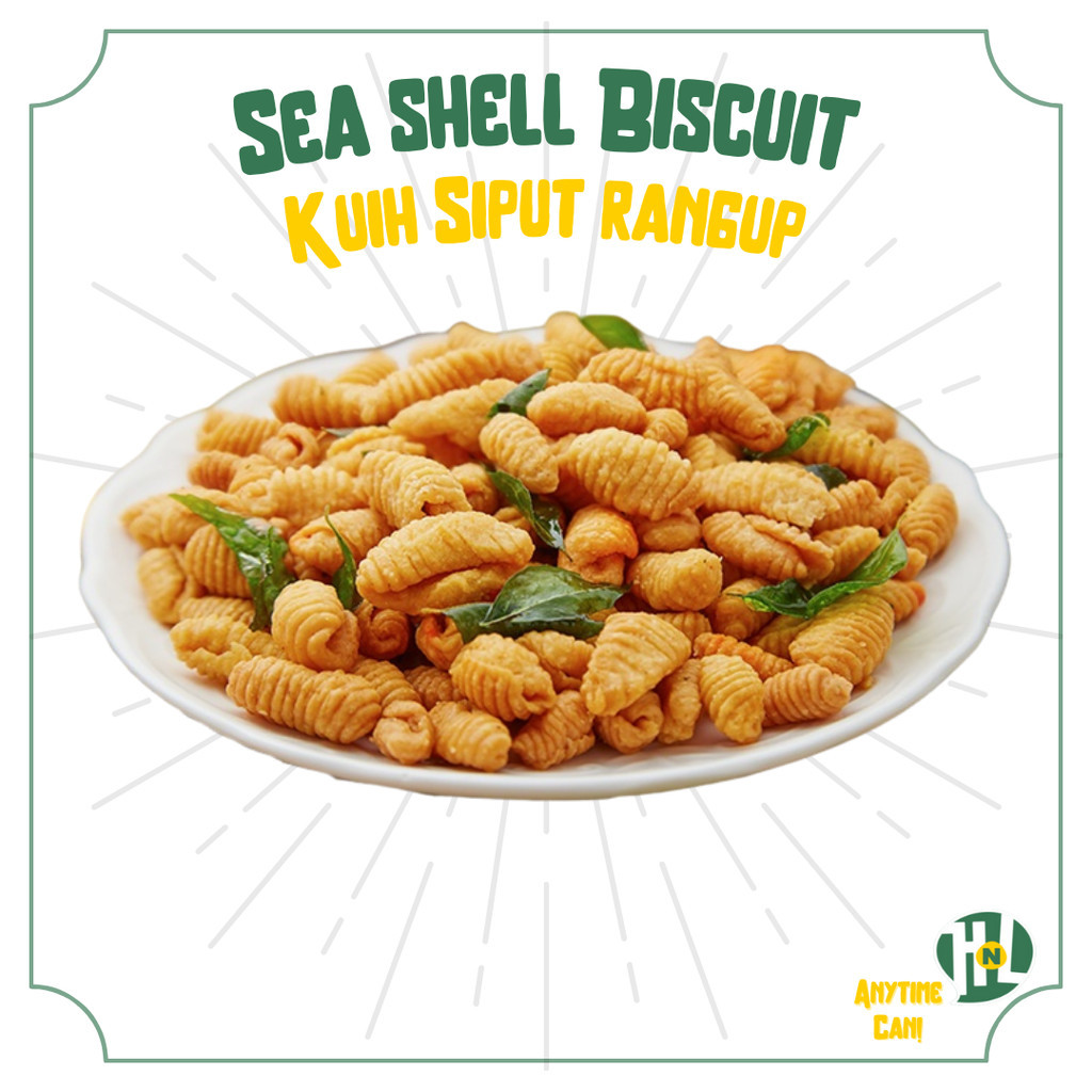 🔥 [BORONG HOT ITEM] 🔥 HNL Kuih Siput Ranggup Halal | Sea Shell Biscuit ...