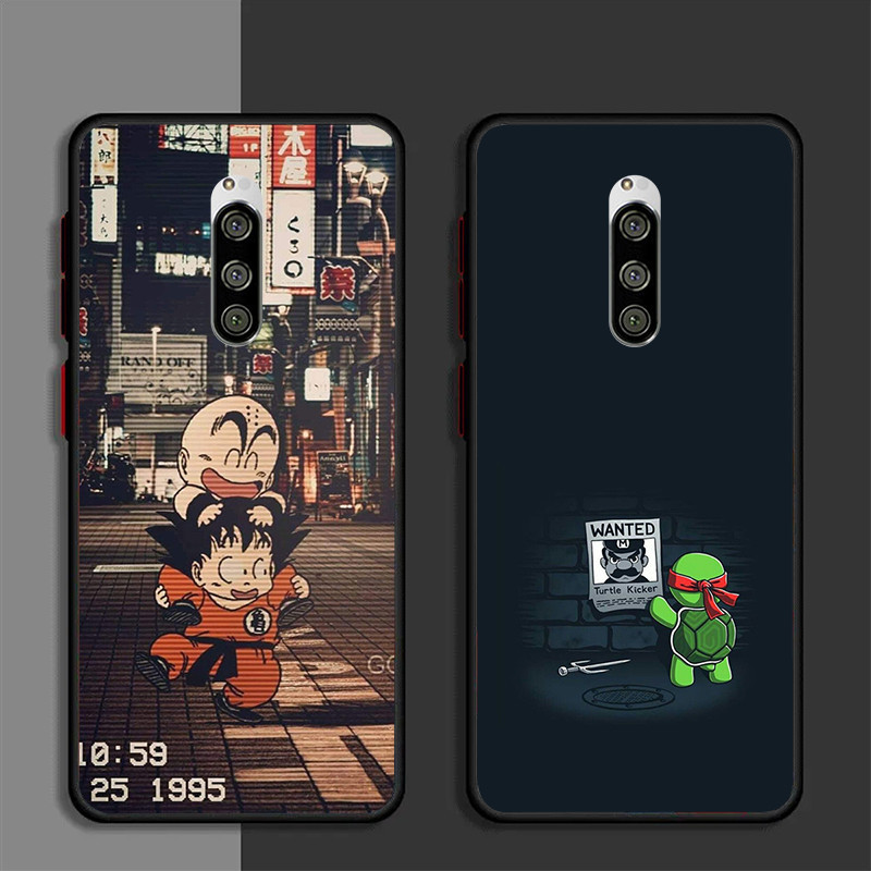 Sony Xperia 1 Cute Cartoon Dragon Ball Goku Crayon Shin-Chan Phone Case ...