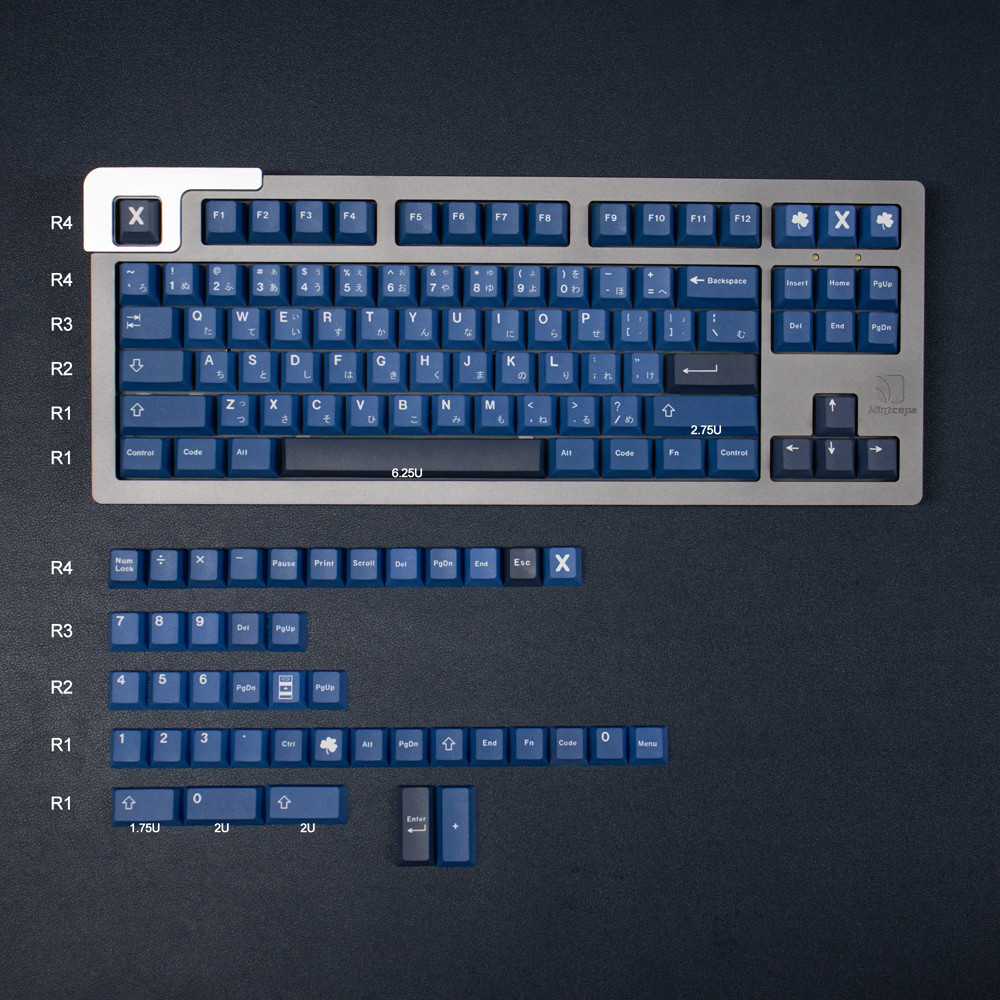 GMK R1 Striker Blue Keycaps cherry profile PBT keycap set for MX ...