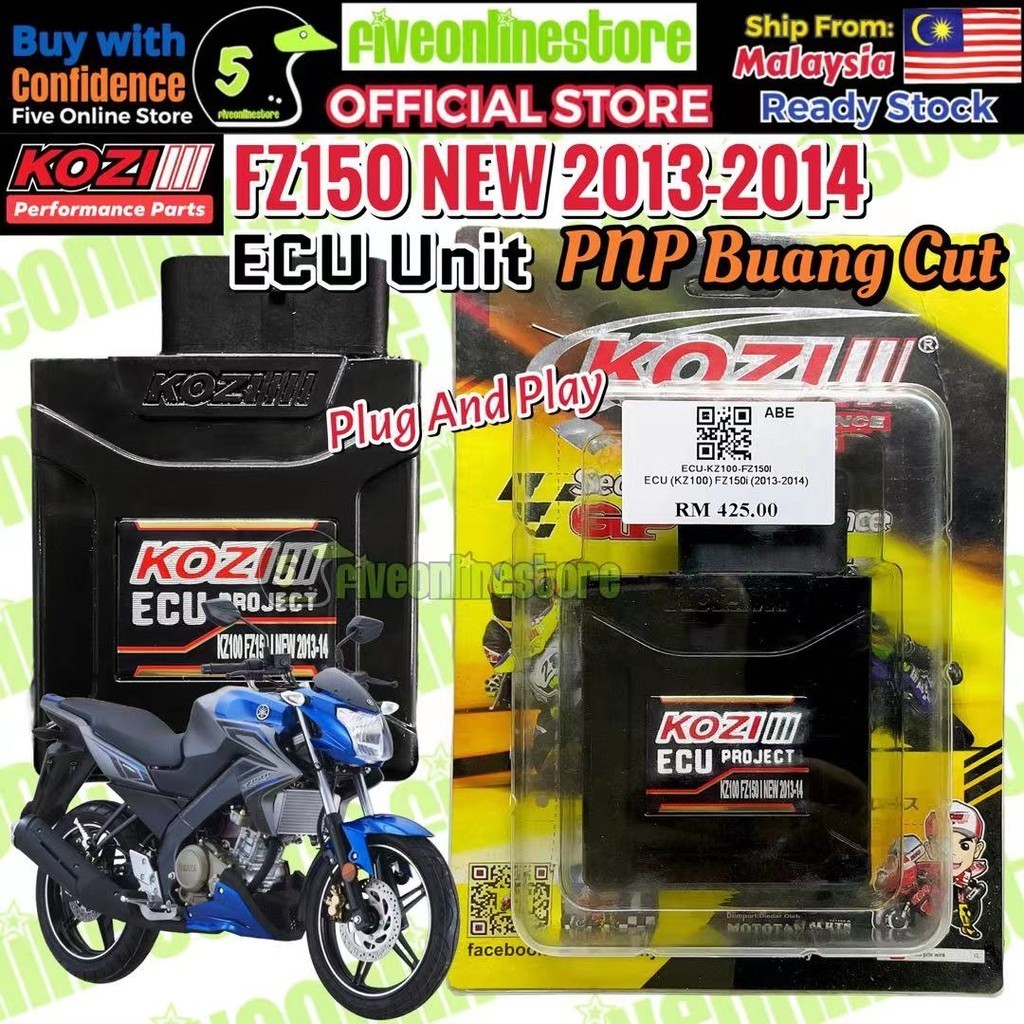 KOZI KZR Racing PNP ECU Unit Racing Yamaha FZ150i NEW 2013-2014 FZ150 ...