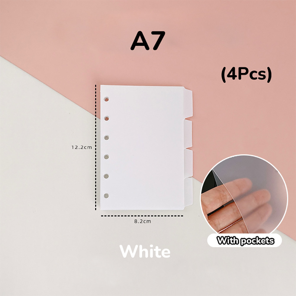 A6/A6/A7 Binder Index Dividers Index Page for Loose-leaf Notebook ...