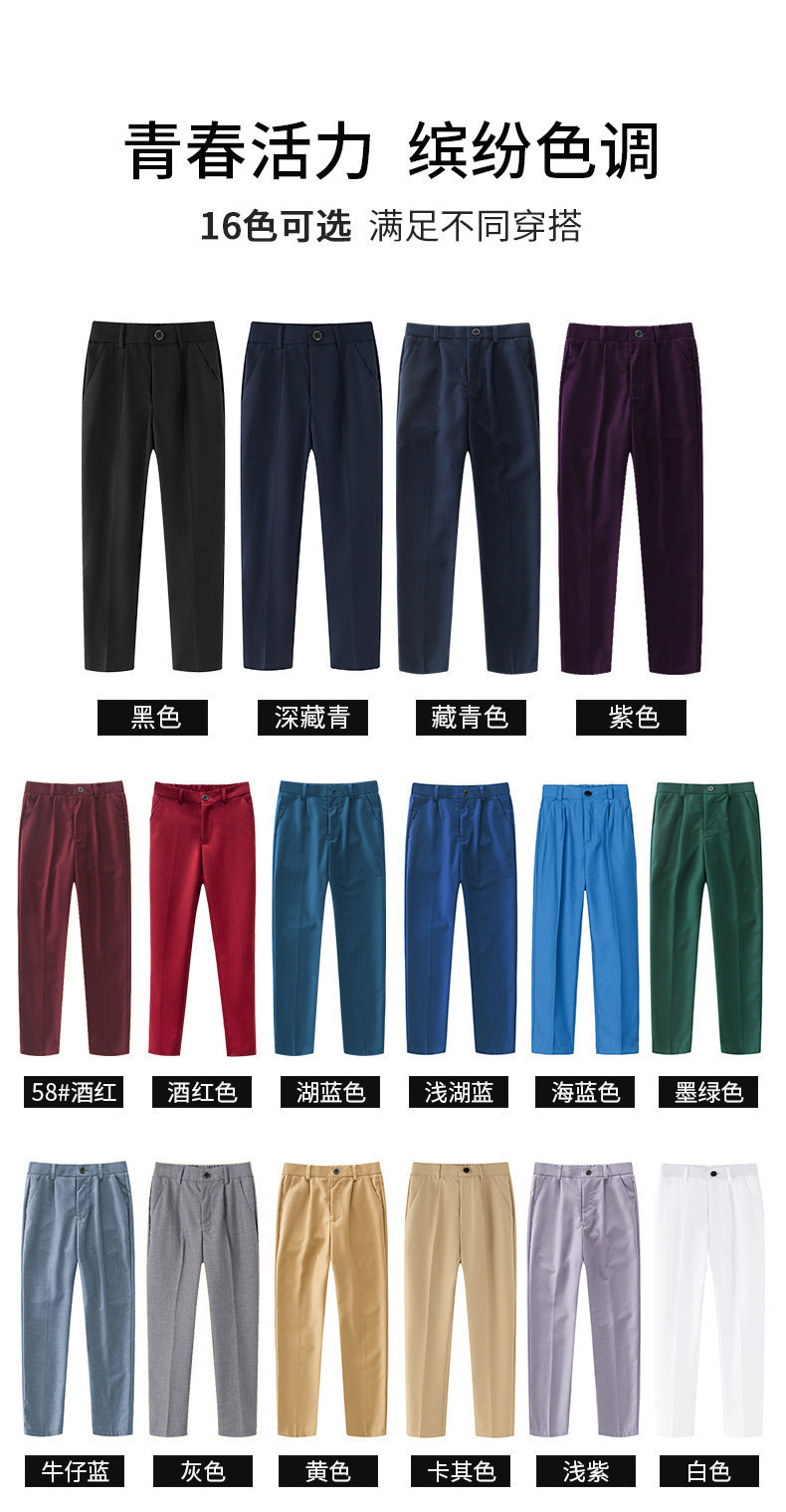2-14Y White Slacks for Kids Boy Wedding Formal Suit Pants Trousers Boys ...