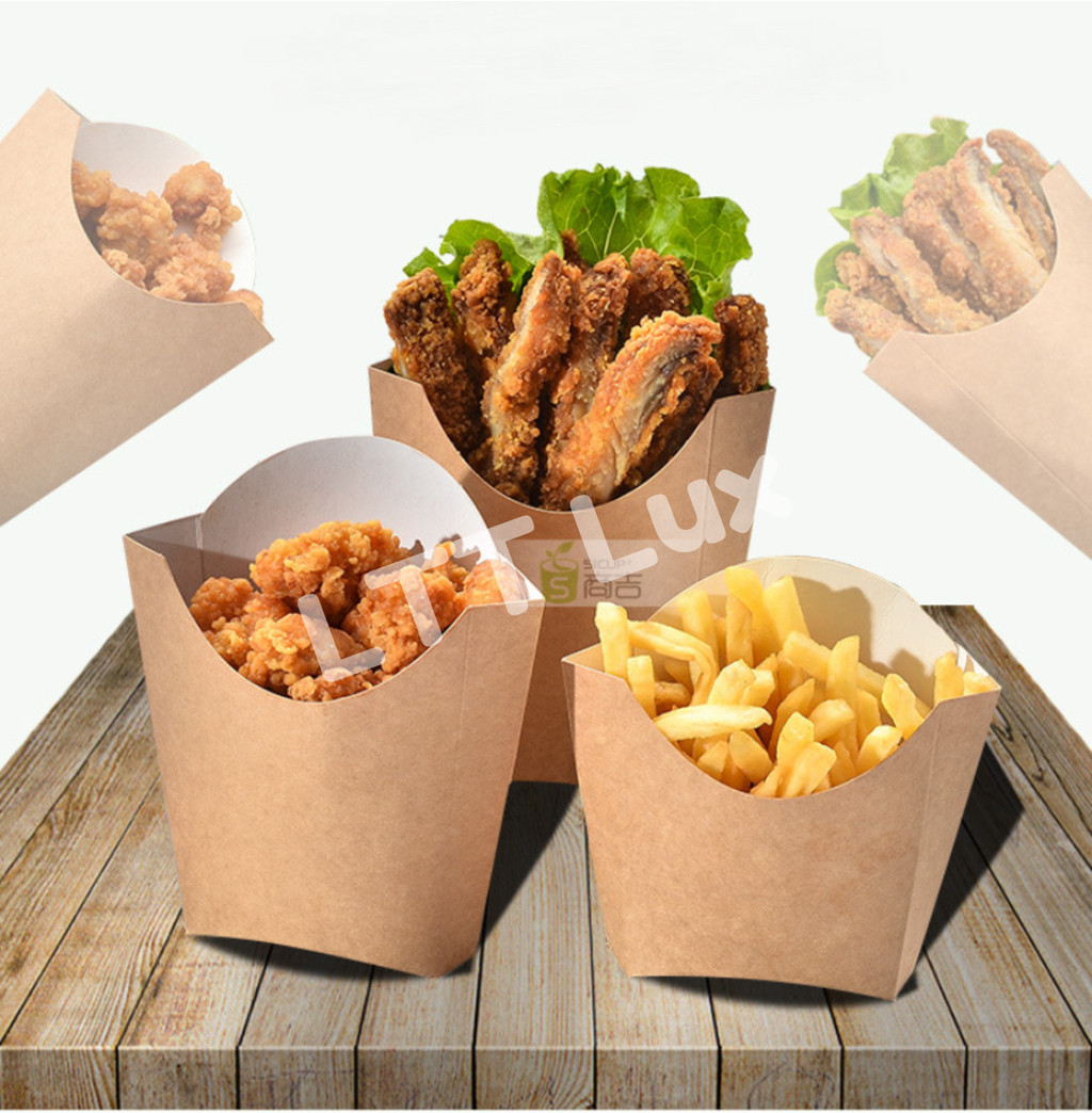 French Fries Bag (50 pcs±) / French Fries Box / Popcorn Chicken Paper ...