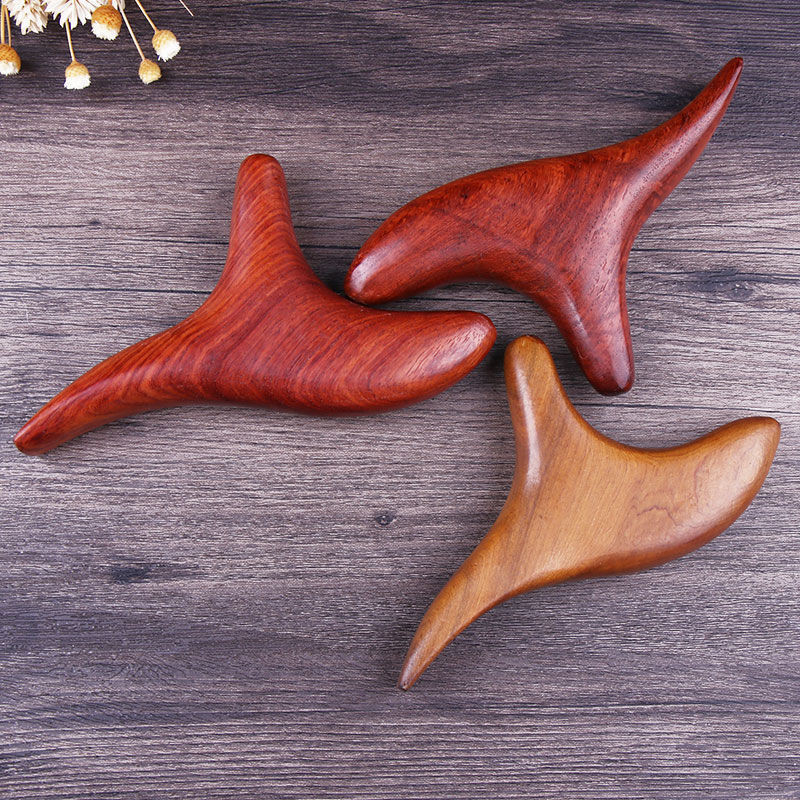 New Product#Red Rosewood Reflexology Foot Massager Point Tool Triangle ...