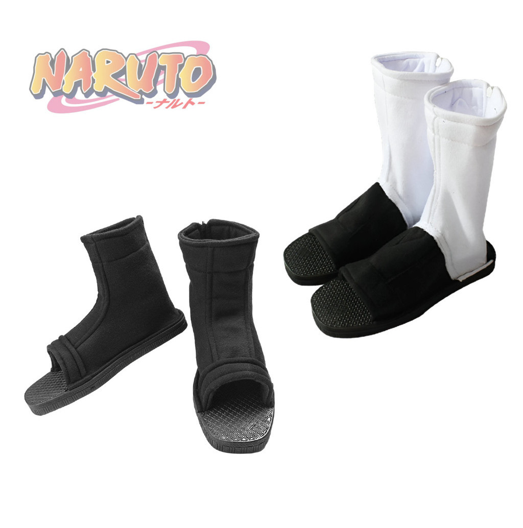 (THICK SOLE) EW Naruto Costume Akatsuki Cosplay Shoe Ninja Soft Boots ...