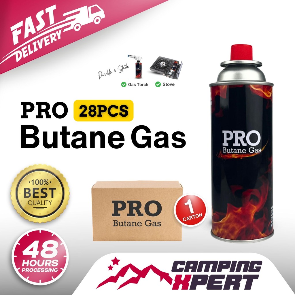 1 Carton Portable Gas Cylinder 230g PRO Butane Gas Canister Cartridge for Stove Flame Torch ...