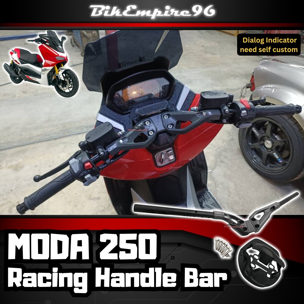 MODA Sporter-S 250 Racing Handle Bar TMAX Design HIGH MATERIAL ALLOY ...