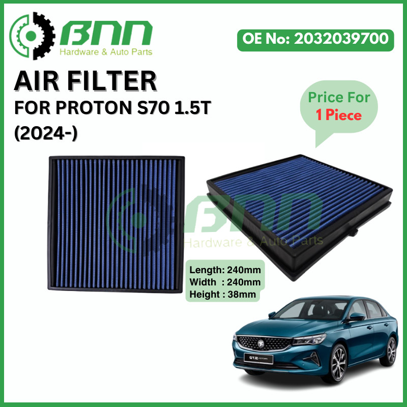 [BNN] Proton S70 1.5T High Performance Drop in washable Panel Air ...