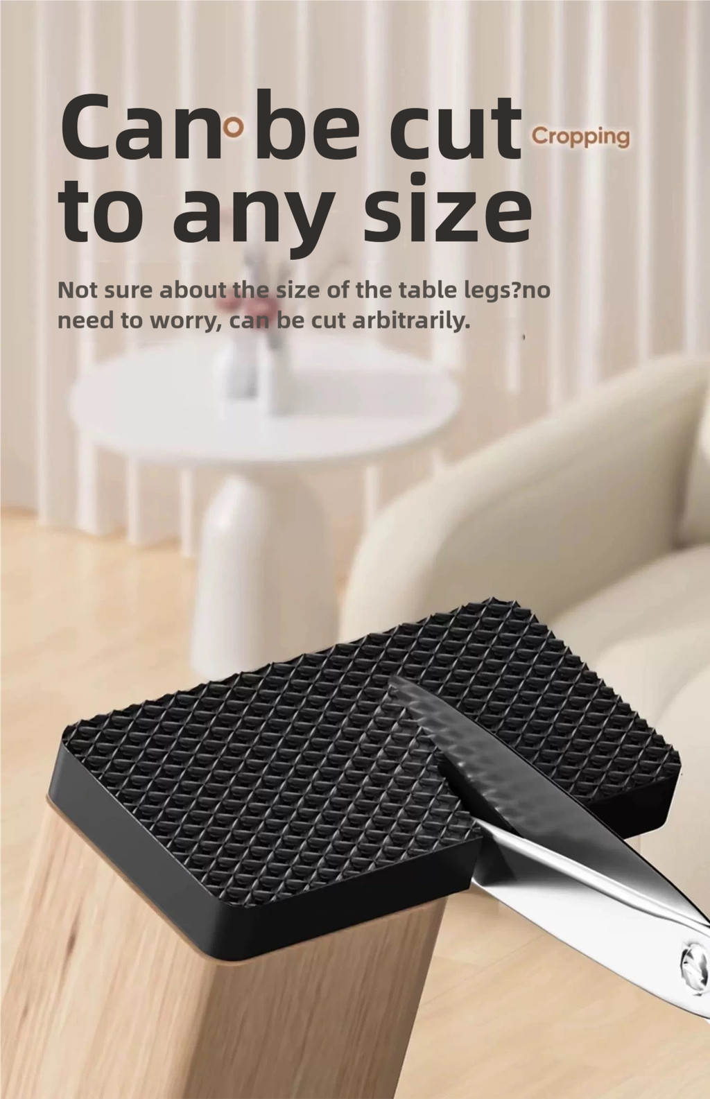Non-Slip Table Leg Pads | Pad Kaki Meja Anti-Slip - Pelindung Lantai ...