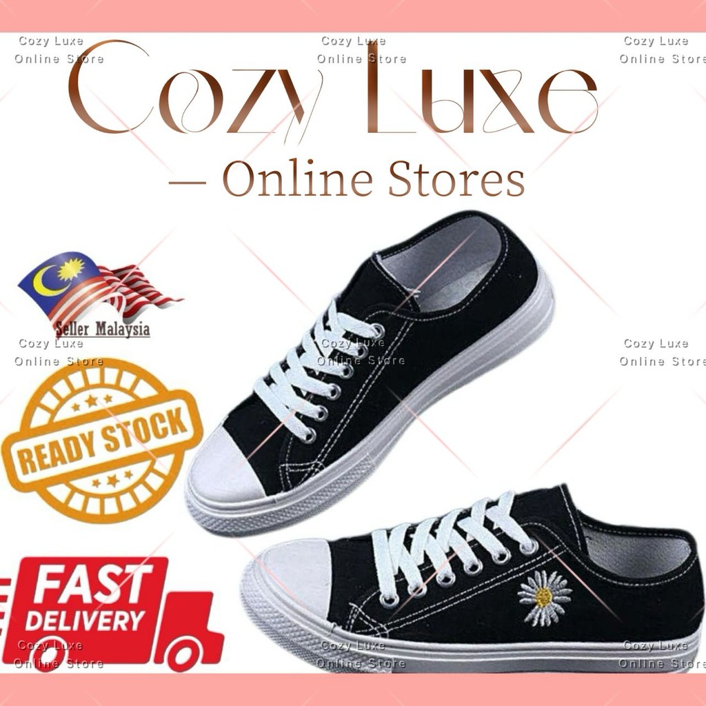 Women Sport Shoes Sneakers Kasut Sukan Perempuan Fashion Outdoor Low ...