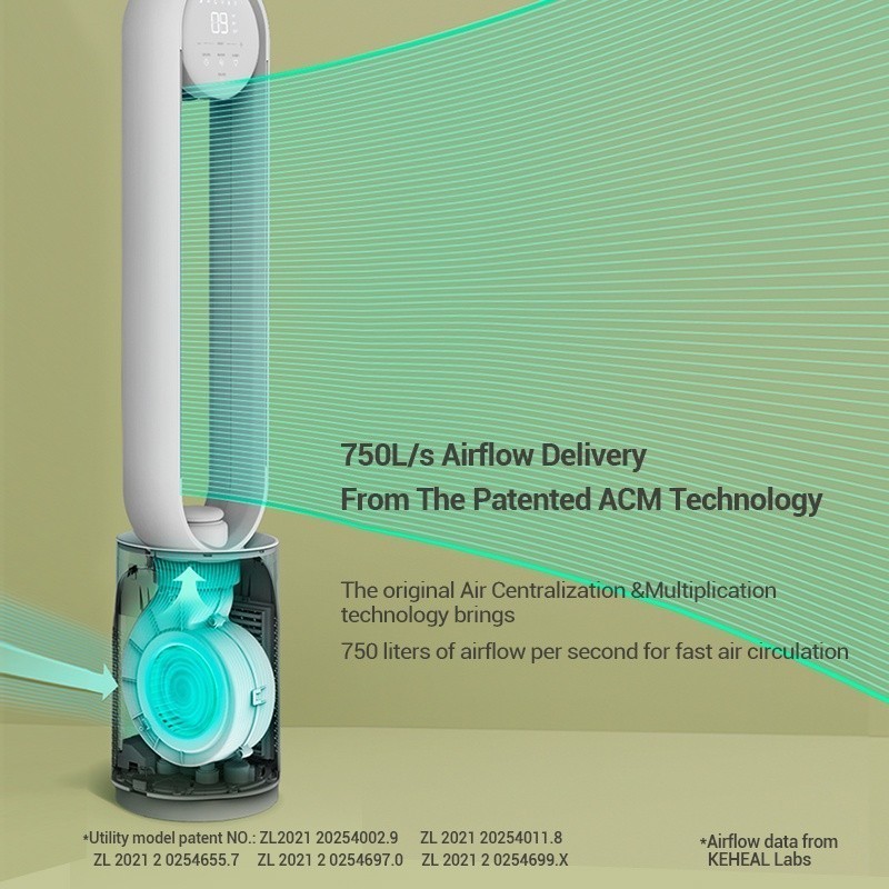 KEHEAL A4 Air Purifier Bladeless Fan 2in1 Air Circualtion Fan Kipas ...