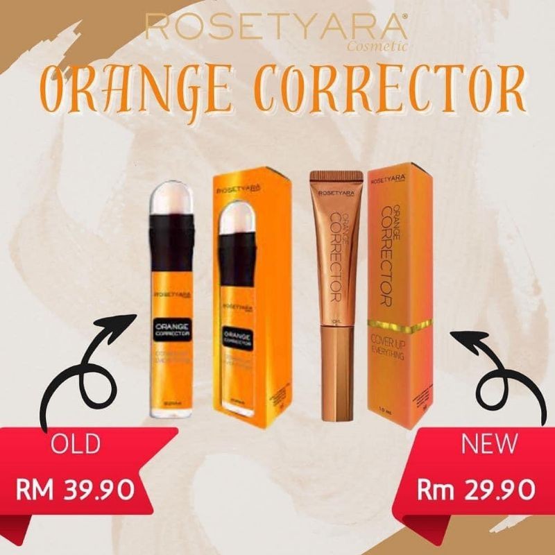 ROSETYARA CORRECTOR ORANGE OREN / GREEN (CONTOUR HIGHLIGHTER / CONCEAL ...