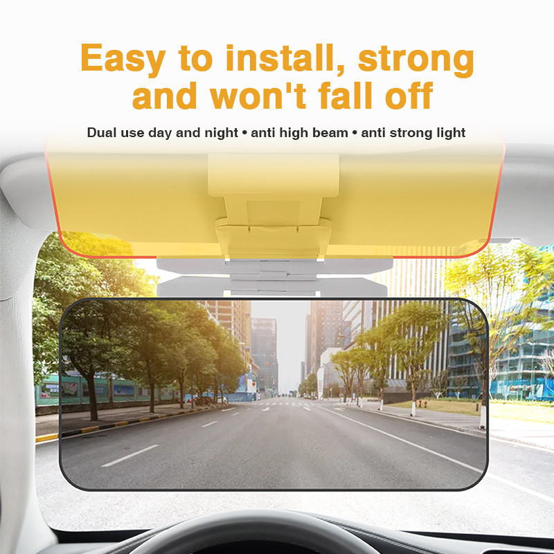Safety Driving Car Sun Visor Adjustable HD Vision Day & Night Anti ...