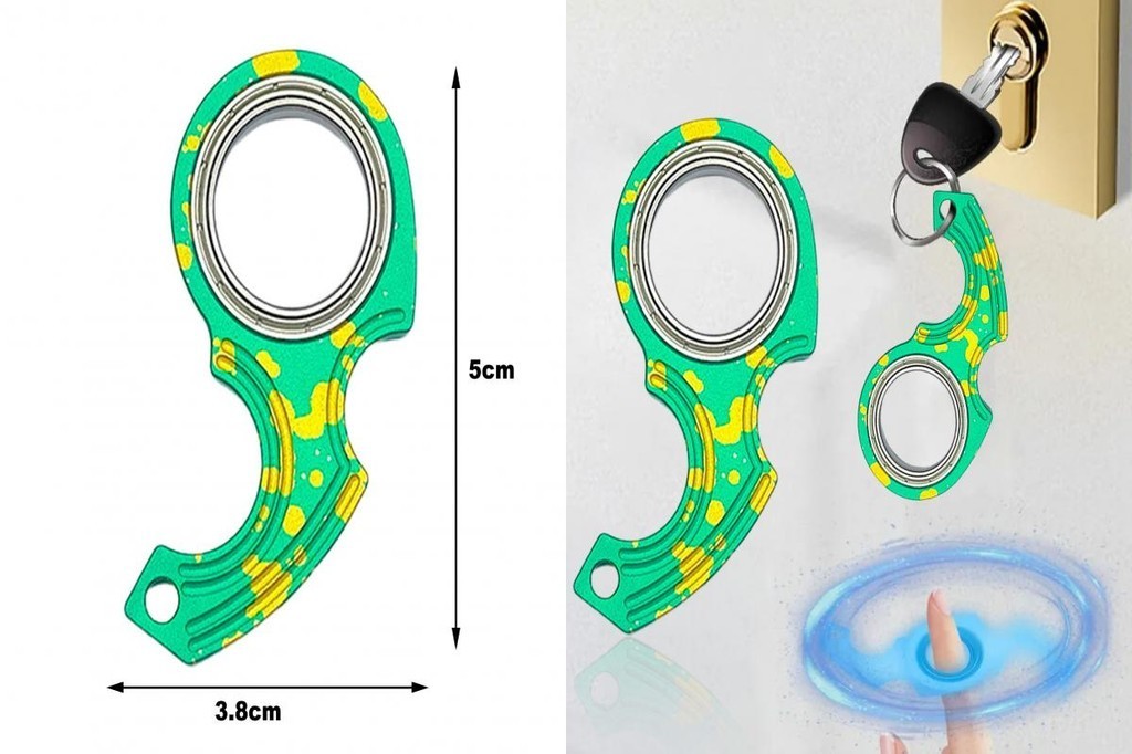 Fidget Spinner Keychain Small Fidget Spinner Premium Metal Spinner ...