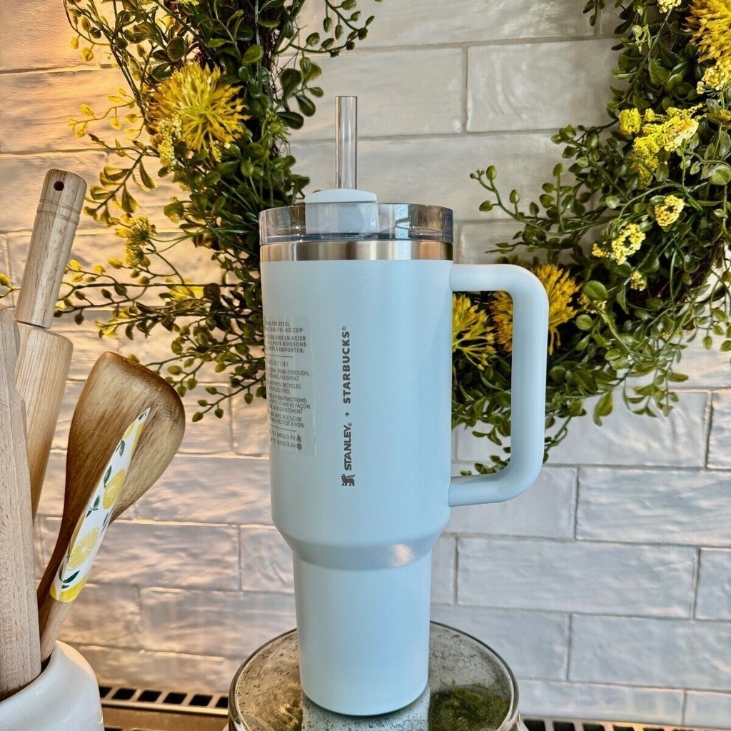 Starbucks + Stanley² Tumbler Cups Spring Light Blue Starbucks Cup with ...