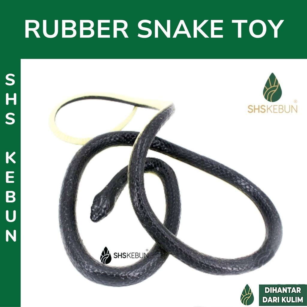 Ular Getah Mainan Rubber Fake Snake Prank Ular Palsu Untuk Kebun Halau ...