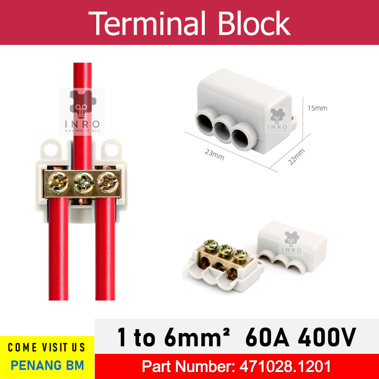 1 to 2 , 1 to 4 , 1 to 3 Terminal Block 4mm2 6mm2 16mm2 35mm2 ...
