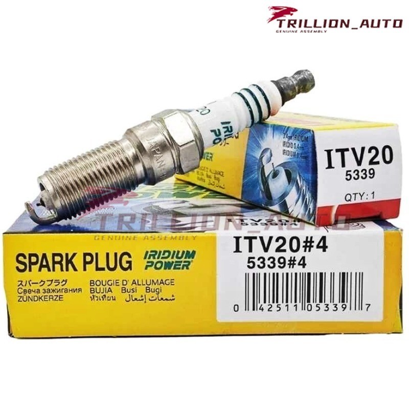 (4PCS)ITV22/ITV20 DENSO IRIDIUM POWER SPARK PLUG #5340 #5339 Fiesta ...