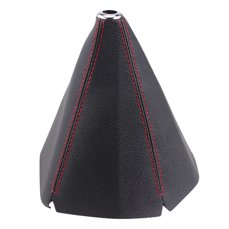 Universal PU leather Car Shift Collar Carbon Fiber Automatic Car Manual ...