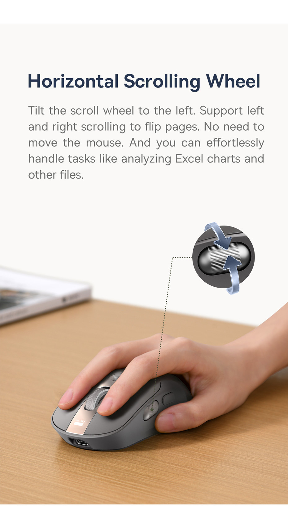 Baseus Editor Series Wireless Mouse with Long Battery Life Digital ...