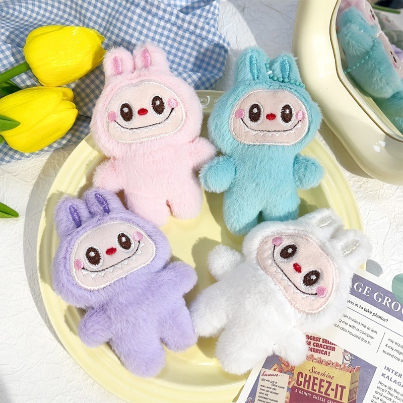 [ Featured ] Labubu Plush Doll Keychain - Cartoon Small Sheep Doll ...