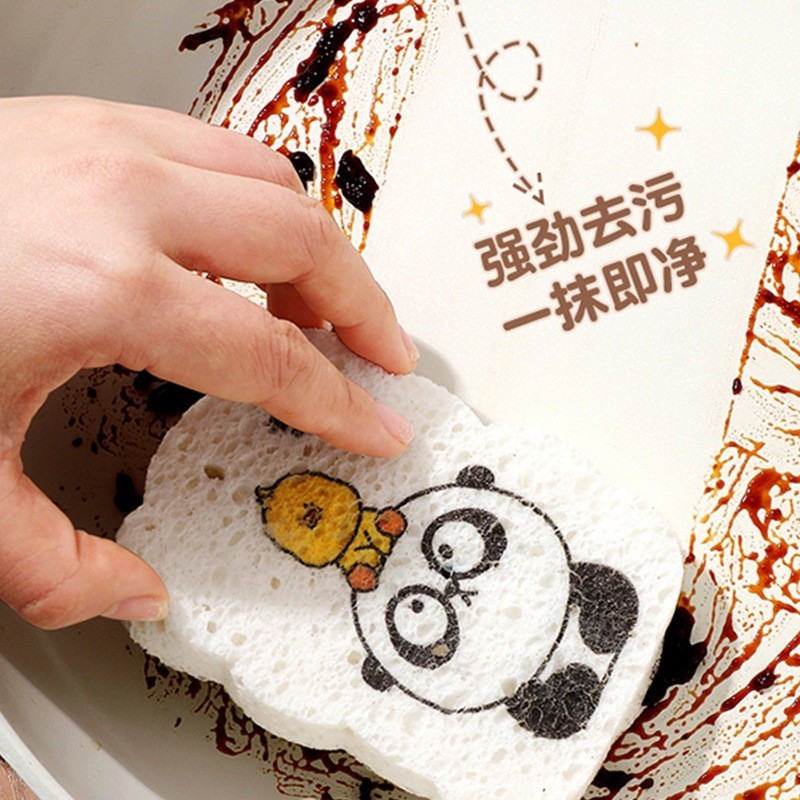 Dapur Span Pulp Kayu Untuk Menggosok Hidangan Nano Span Pembersihan ...