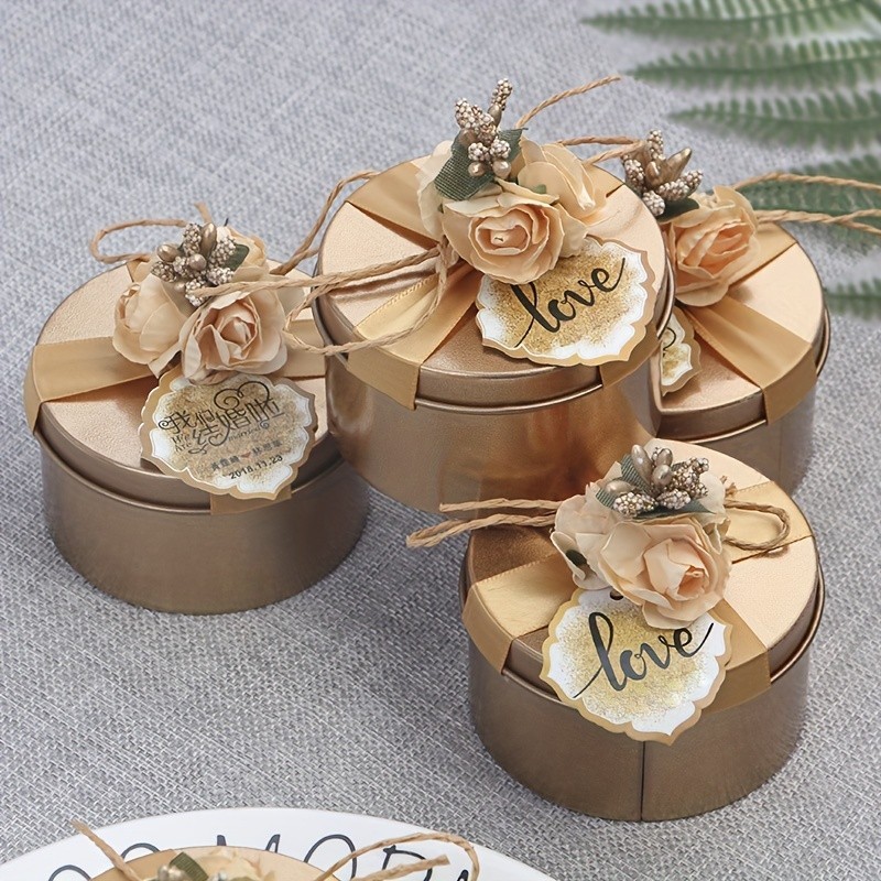 Wedding Candy Gift Box Party Supplies Flower Design Wedding Candy ...