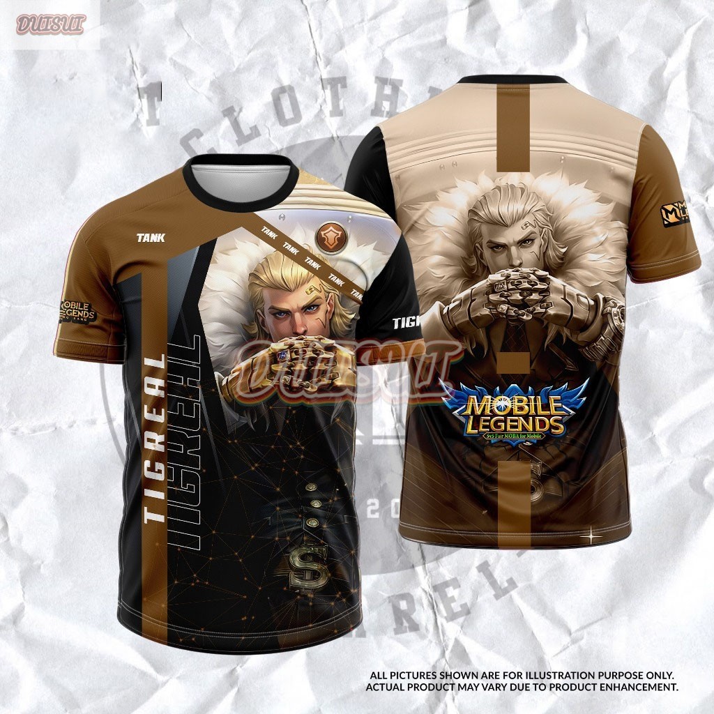 Summer Round Neck Outfit Full Sublimation Mobile Legends 3D T Shirt ...