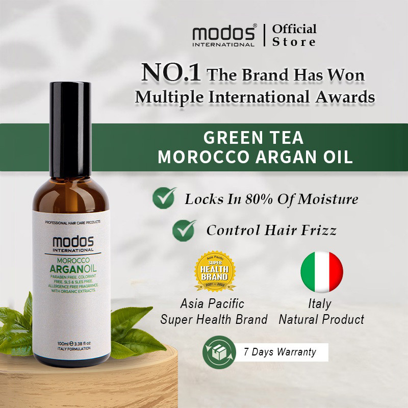 Minyak Rambut Modos Morocco Argan Oil Treatment With Green Tea (100ml ...