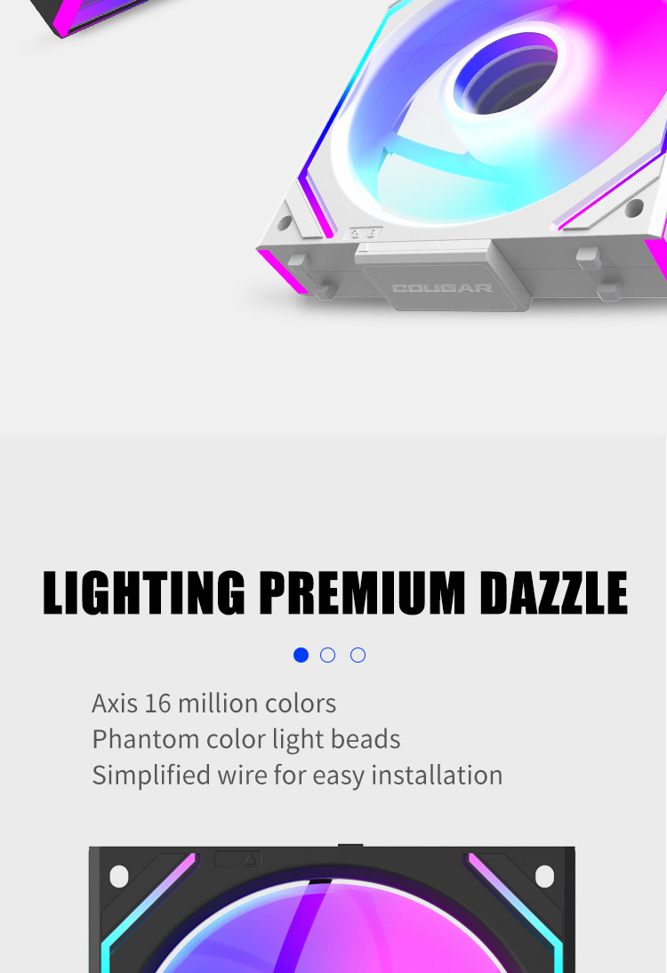 Jungle Leopard Interstellar V2 ARGB 3Pin PWM 12cm Fan / Splicing ...