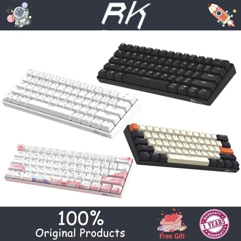 in stock Royal Kludge RK61 key wireless mechanical keyboard, Bluetooth ...
