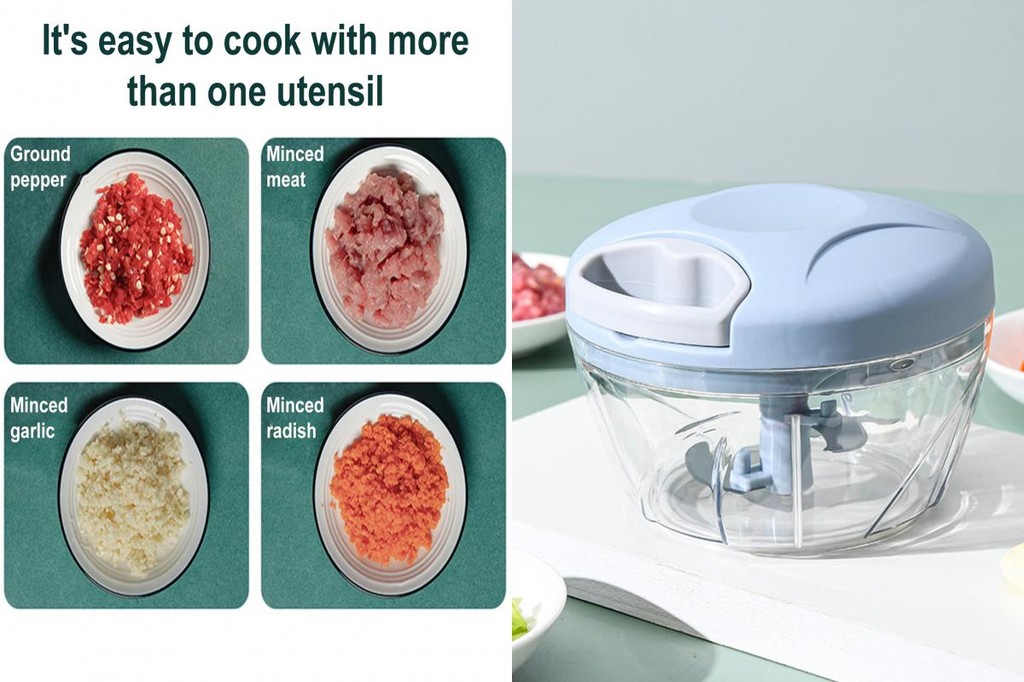 Portable Veggie Chopper Mini Food Crusher Portable Garlic Chopper ...