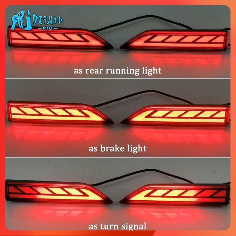 RTO LED Bumper Light For Toyota Veloz 2021-2023 3-in-1 Functions 12V ...