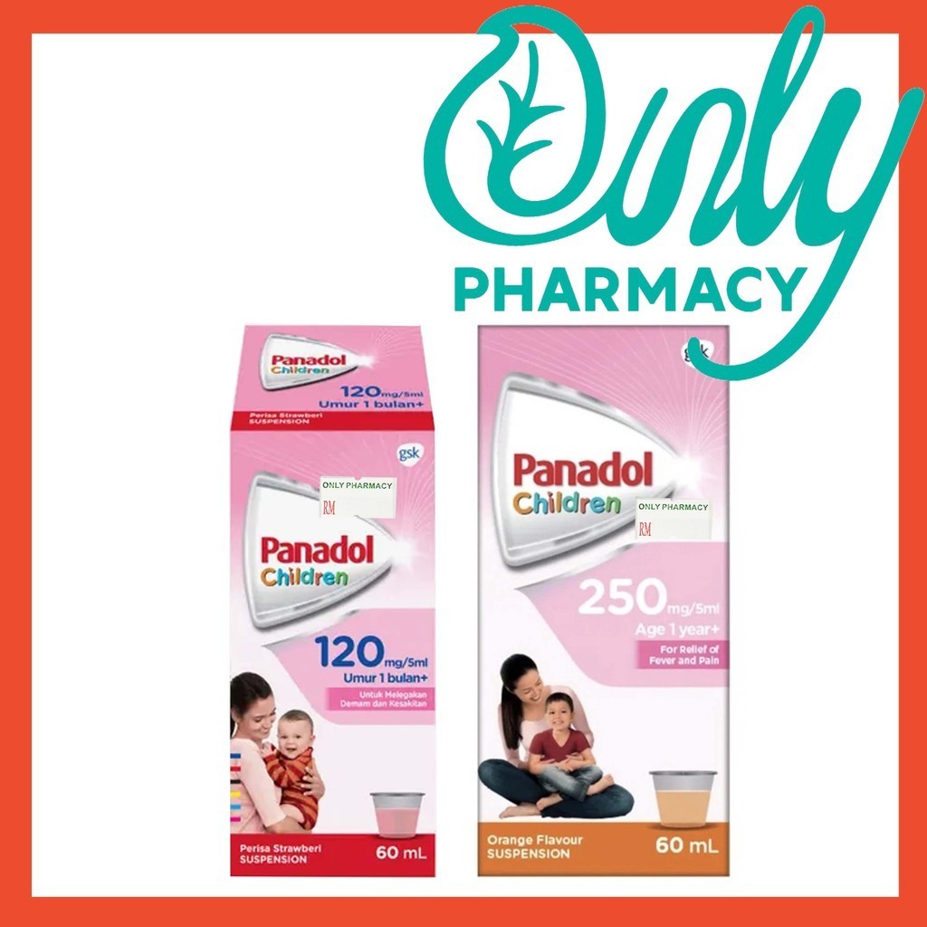 Panadol syrup for children 120mg/5ml or 250mg/5ml Paracetamol 60ml ...