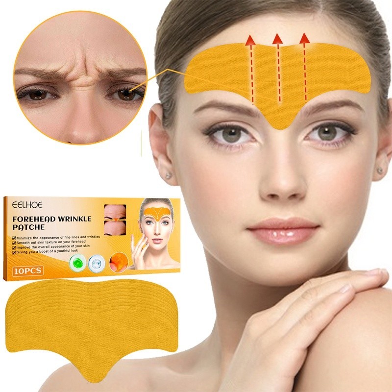 EELHOE Collagen Forehead Wrinkle Removal Patches - Frown Line Firming ...